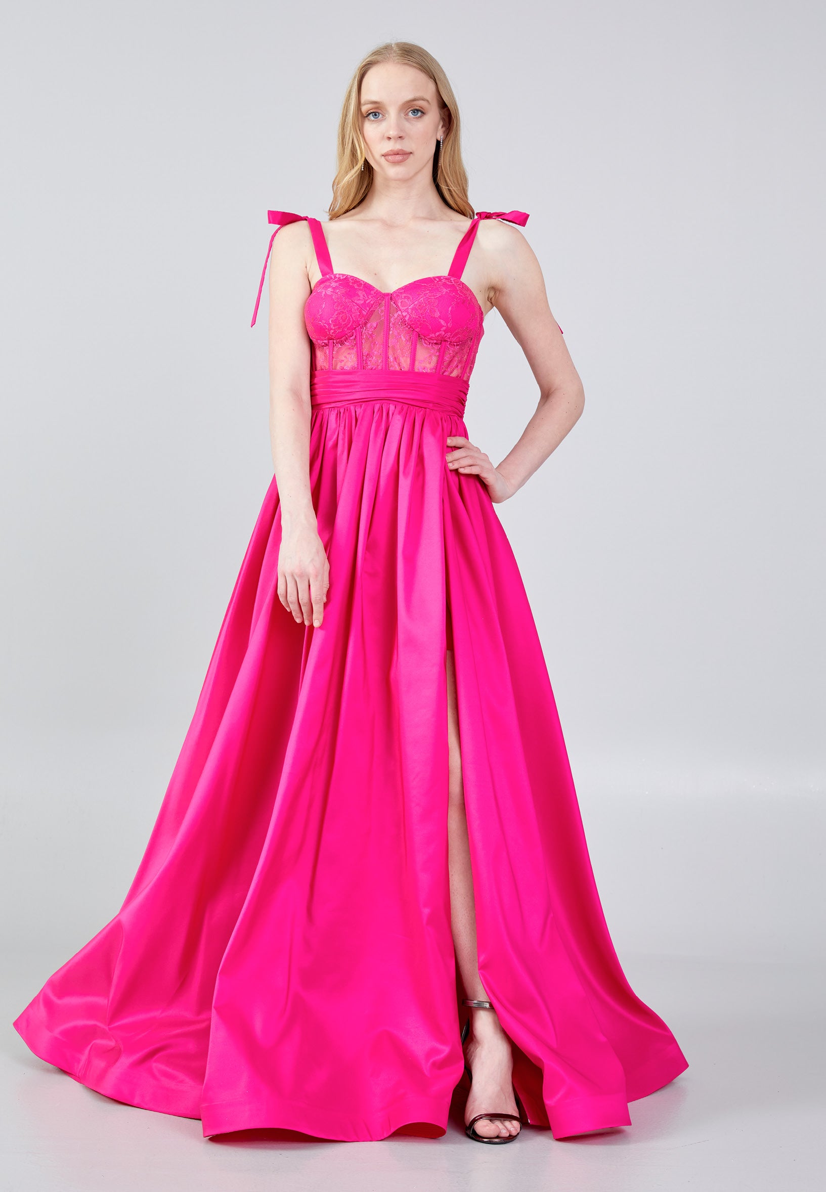 Sleeveless Maxi Nylon A - Line Regular Prom Dress fvl5067