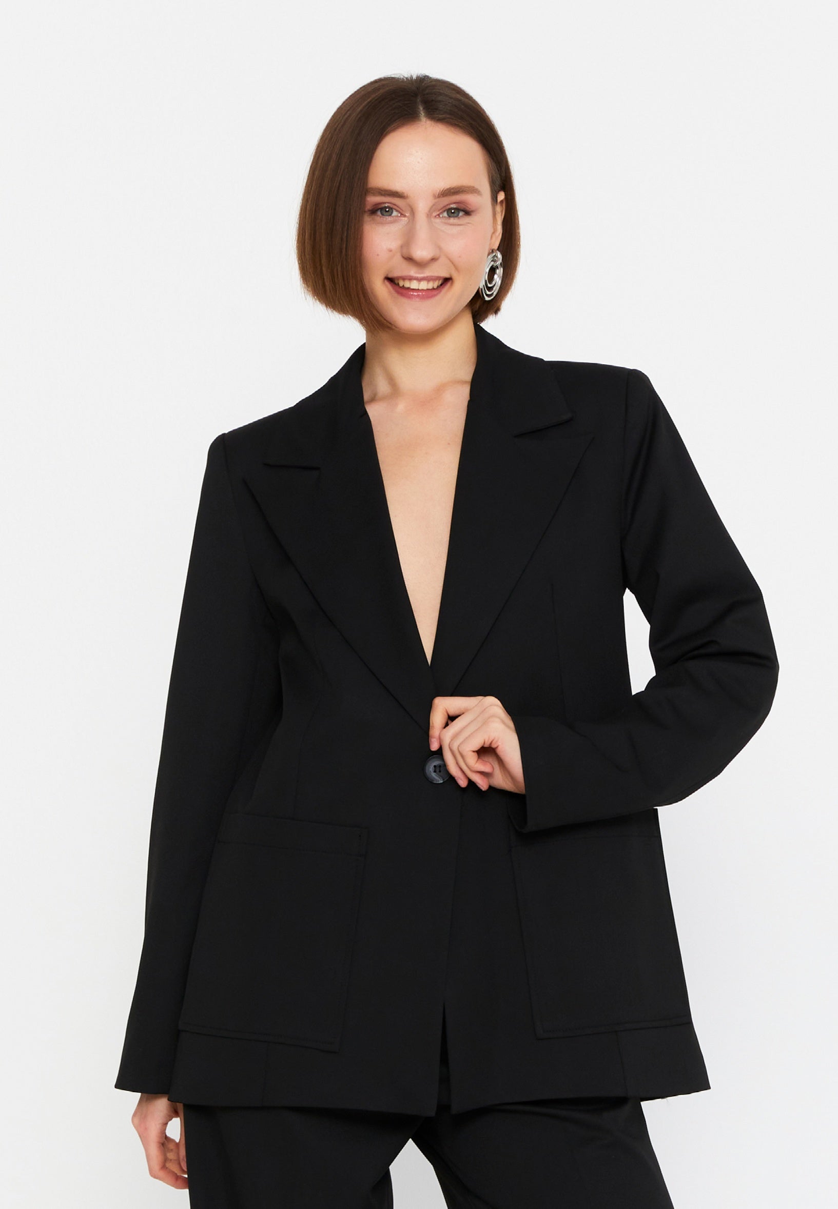 Long Sleeve Polyester Solid Color Regular Jacket air25y2501 – Istanbul ...